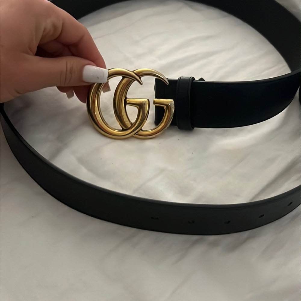 Re-Edition Wide Leather Gucci Belt - Gem